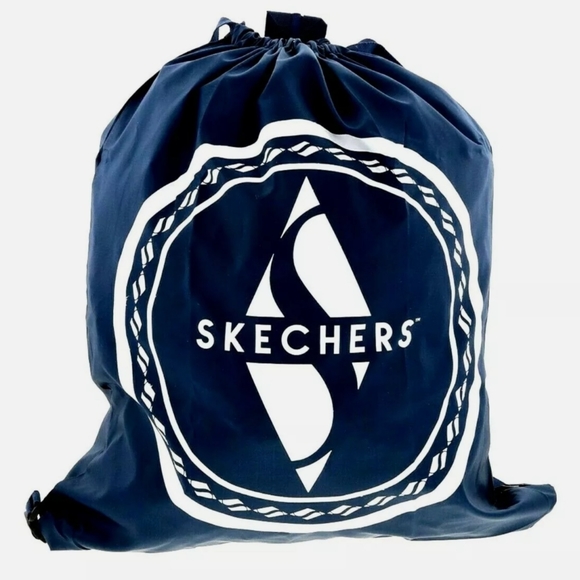 Skechers | Accessories | Sketchers Navy With White Logo Full Backpack ...